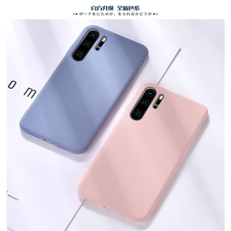 หัวเว่ยเปลือกโทรศัพท์ P30 P20 ซิลิโคนเหลว P20Pro น้ำค้างแข็งเปลือกนุ่ม p30pro สุทธิสีแดงแขน ...