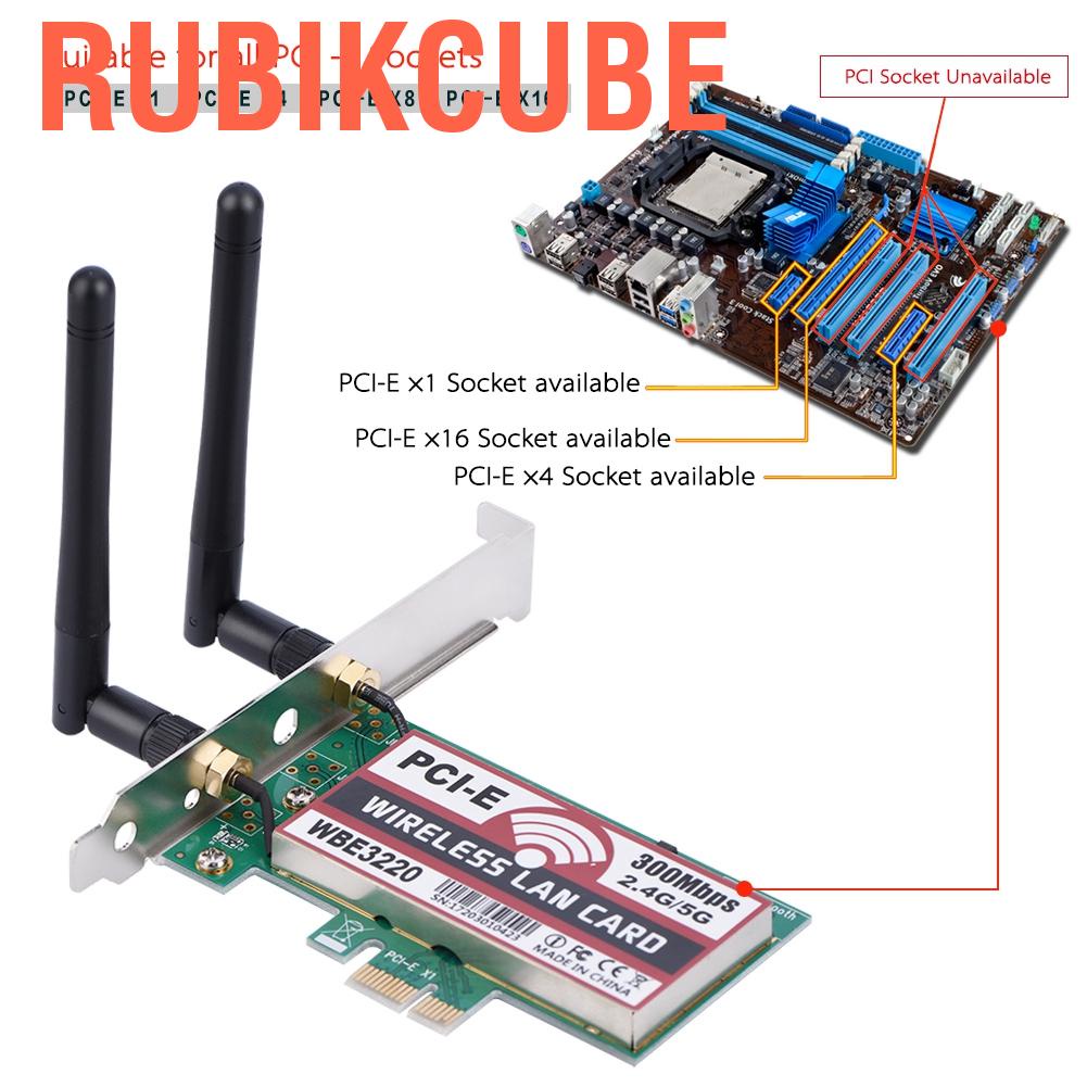 2 . 4 g/5 g 300 mbps pci - e dual band ap อะแดปเตอร์อินเตอร์เน็ตไร้สาย ...