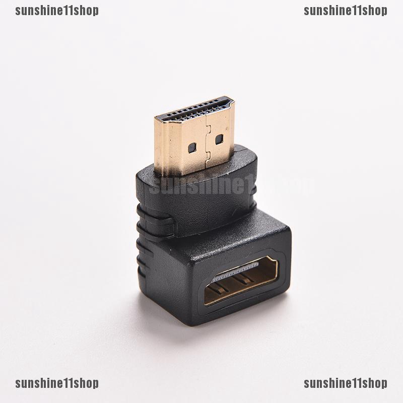 SS&Right Angle HDMI Cable Adapter Male to Female TV Connector 270 90 Degree HDT - sunshine11shop ...