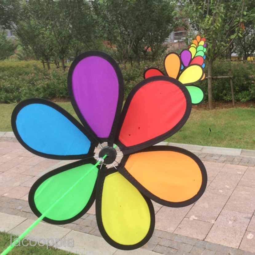 10m Colorful Windmills String 8 Whirligig Wheels Garden Yard Camping ...