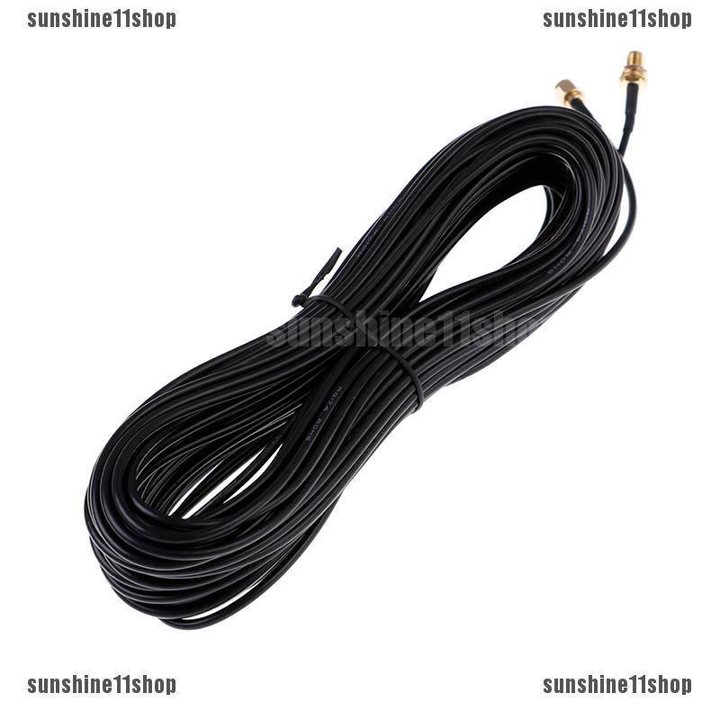 1PC 20m WiFi router antenna extension cable cord RG174 RP-SMA male to female - sunshine11shop.th ...