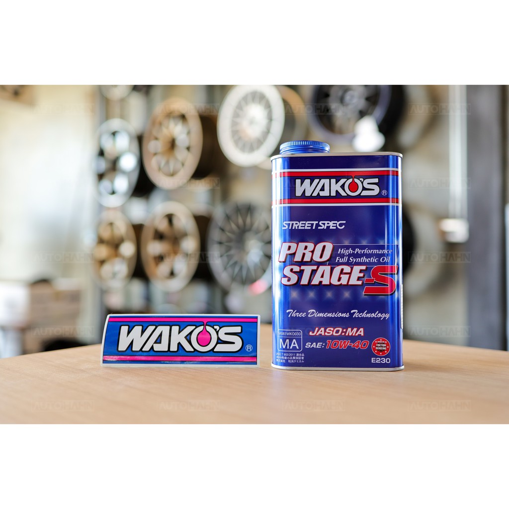 (ส่งฟรี) น้ำมันเครื่อง WAKOS Pro Stage-S 0W-30 10W-40 1L และ 4L แถมฟรีสติ๊กเกอร์แท้ - autohahn ...