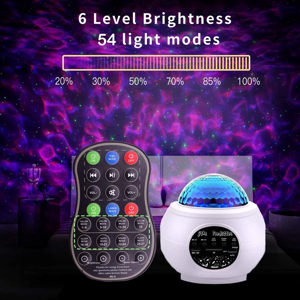 【Ready Stock】Star Projector Night Light Projector with LED Galaxy Ocean ...