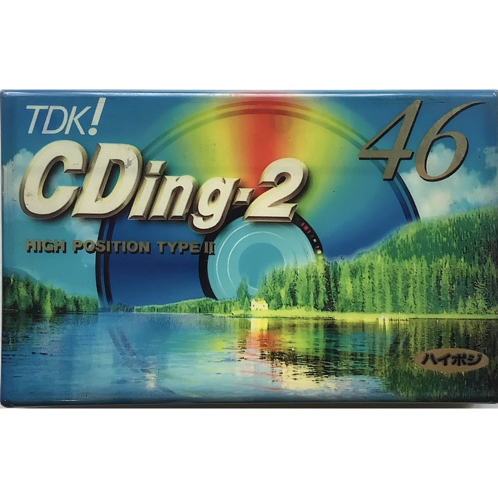 Blank Cassette Tape ซีล เทปคาสเซ็ตเปล่าวินเทจ TDK CDing-2 46 นาที High Position Type II ซีล Made ...