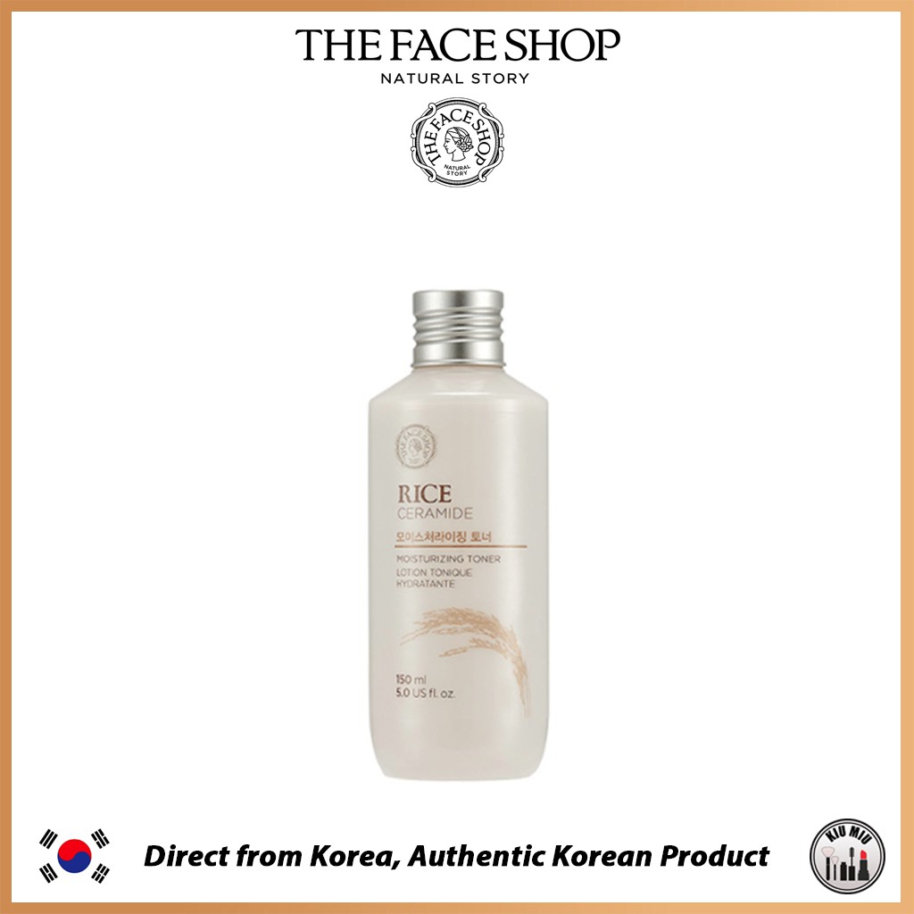 THE FACE SHOP RICE & CERAMIDE MOISTURIZING TONER 150ml *ORIGINAL KOREA ...