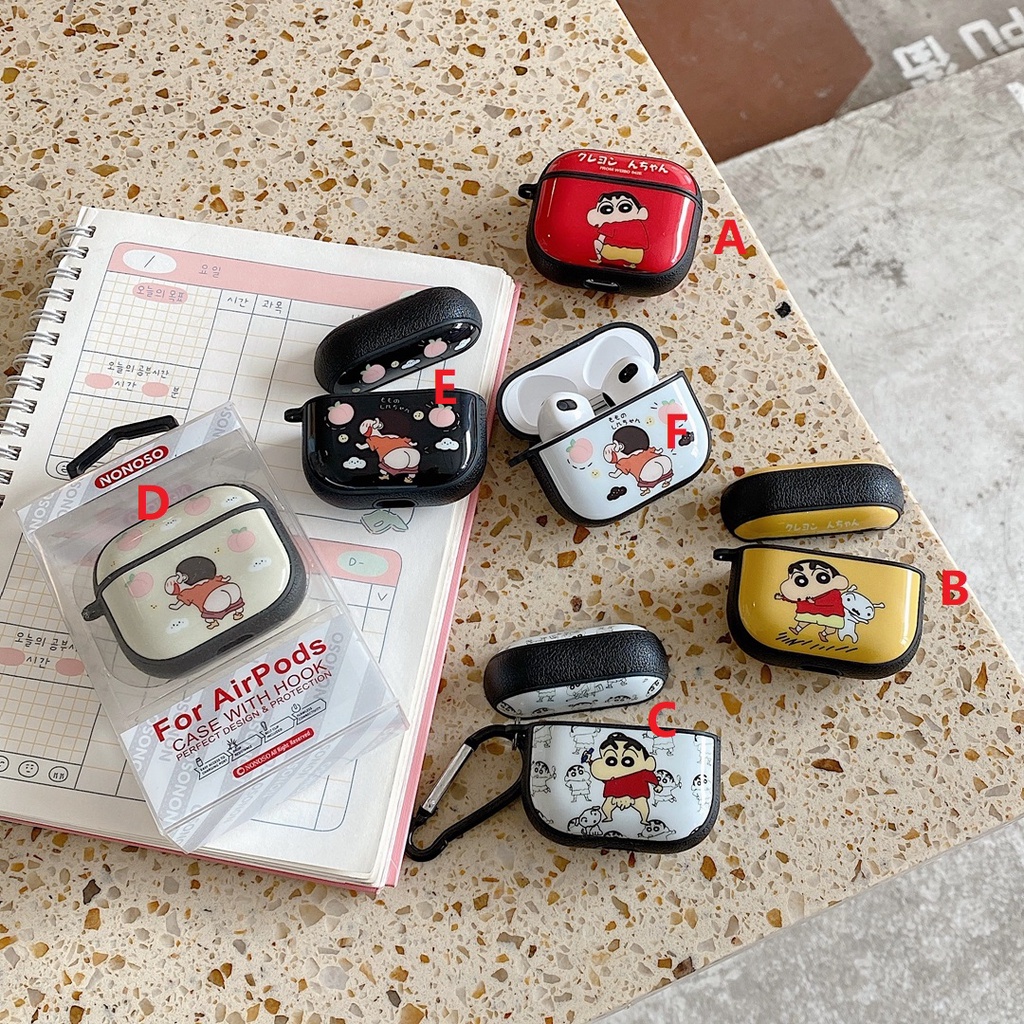 cute cartoon crayon shin-chan case for airpods 1 2 3 pro cover | Shopee ...