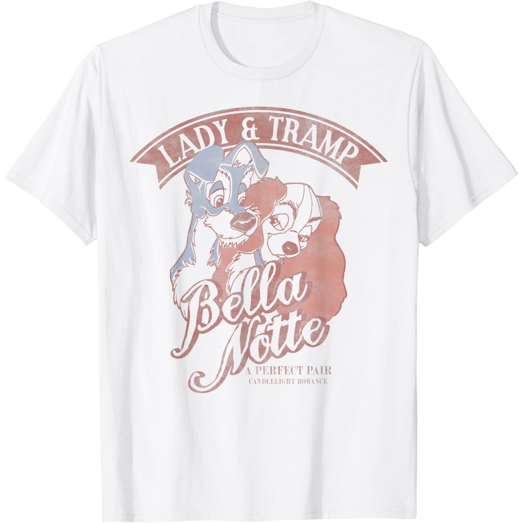 เสื้อยืด พิมพ์ลาย Lady The Tramp Bella Notte แฟชั่นพรีเมี่ยม สําหรับ ...