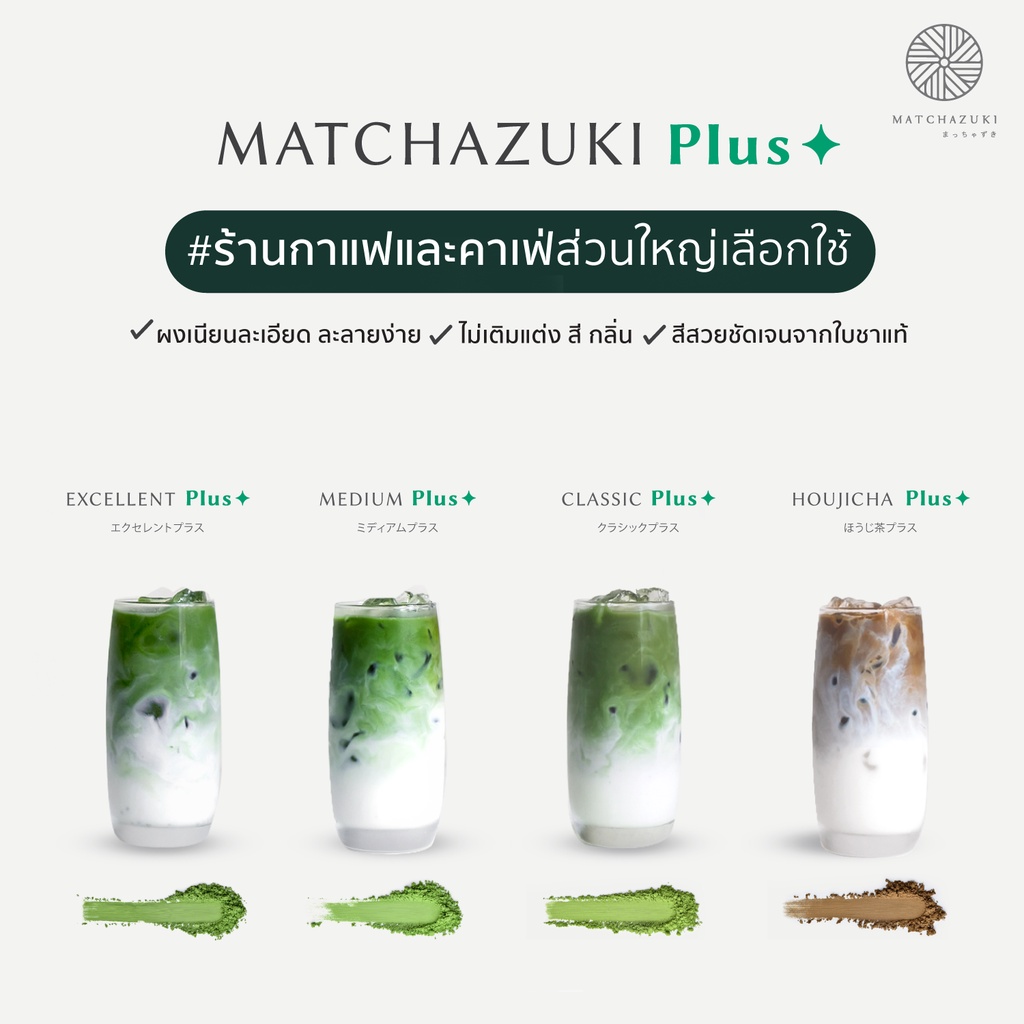 MATCHAZUKI Plus ผงมัทฉะพรีเมียมจากญี่ปุ่น เหมาะสำหรับคาเฟ่และเบเกอรี่ ...