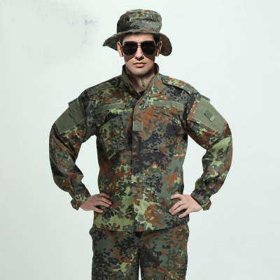 GERMAN ARMY WOODLAND CAMO Suit ACU BDU Military Camouflage Suit sets CS ...
