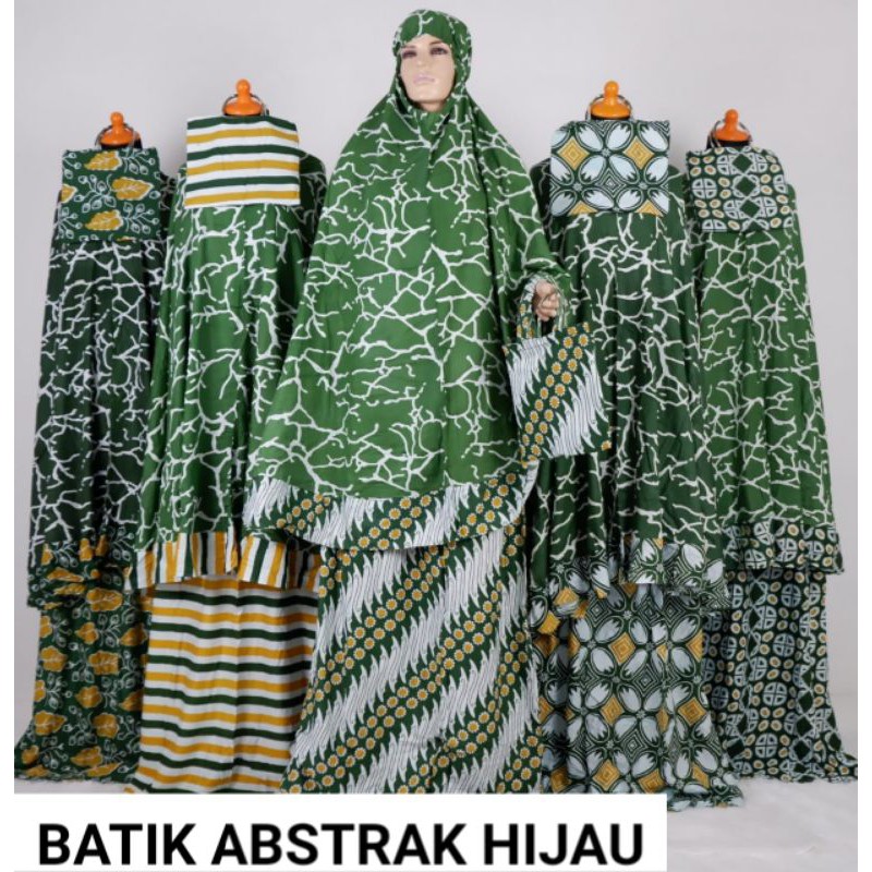 Mukena รองเท้าผู้ใหญ่เรย่อนซูเปอร์ จัมโบ้อับสแตรคต์ดอกไม้ - batik ...