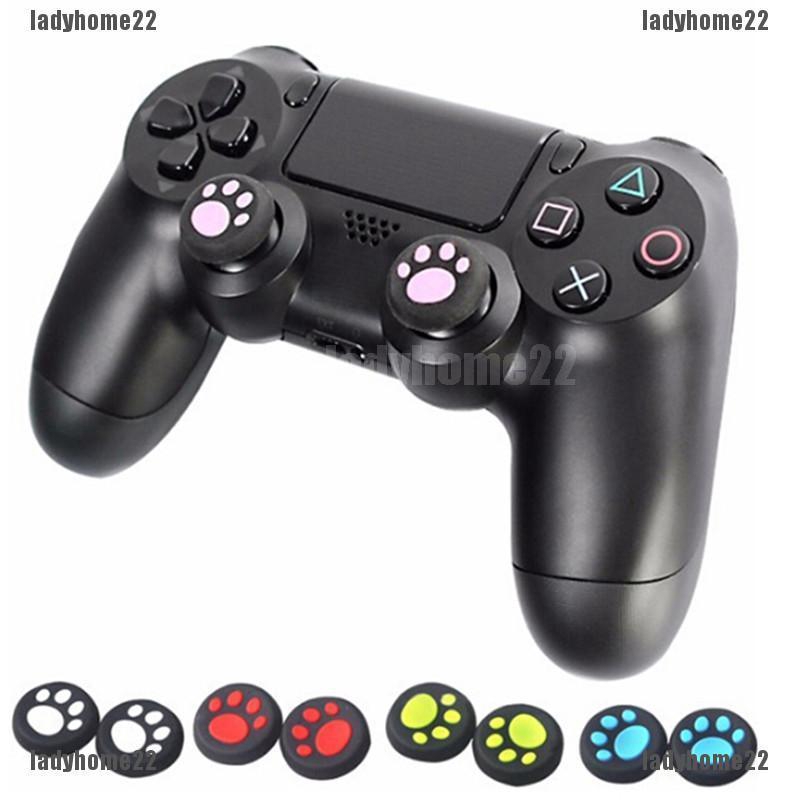 LH2PCS Silicone Cat Paw Joystick Thumb Stick Grip Cap For PS3 PS4 Xbox ...
