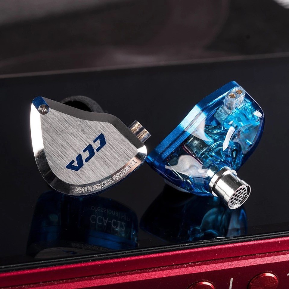 CCA C12 สายถักไม่มีไมค์ หูฟัง 12 Drivers Balanced Armature ข้างละ 5 Driver 1 Dynamic Driver ถอด ...