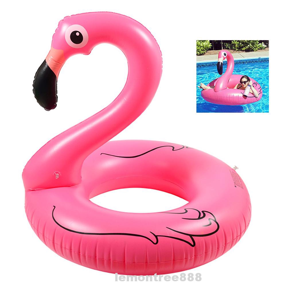 Inflatable Giant Flamingo Shaped Swimming Pool Float Raft Ring ...