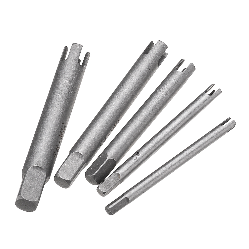 Drillpro 5 ชิ้น M 5-M 12 maged Tap Extractor Alloy Screw Tap Remover ...