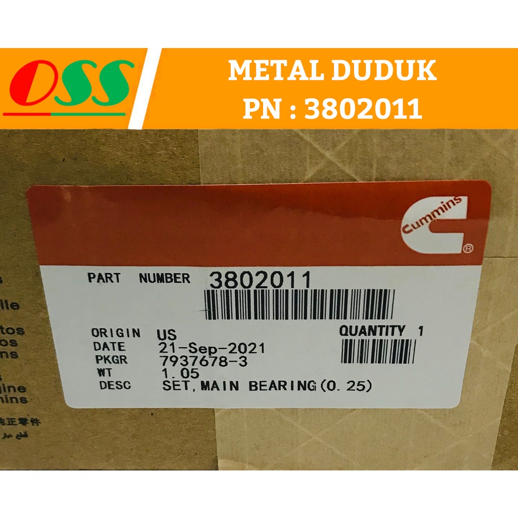 ของเล่นแบริ่งโลหะ ขนาด 0.25 CUMMINS 4BT PN 3802011 - ossidn.th - ThaiPick
