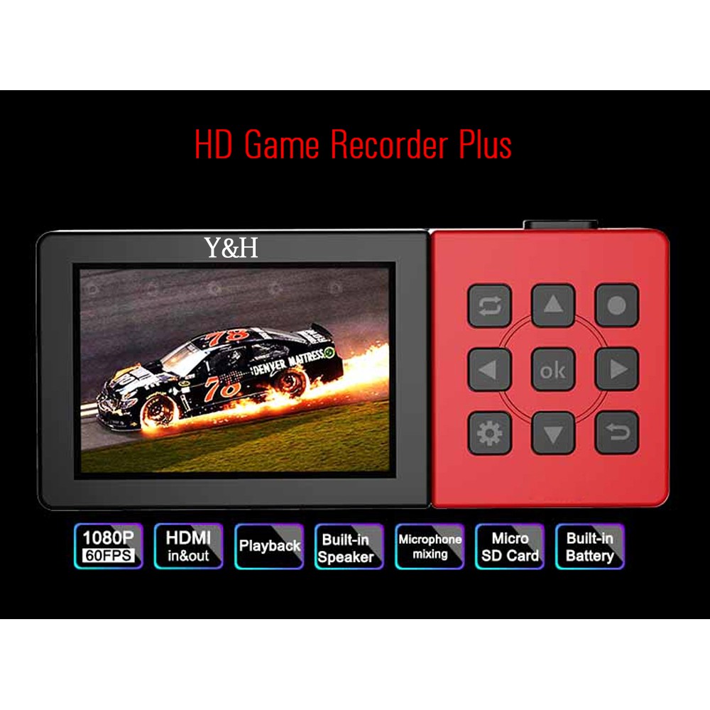 YH HD Game Recorder Pro1080P 60fps Video Recorder HDMI Video Capture ...