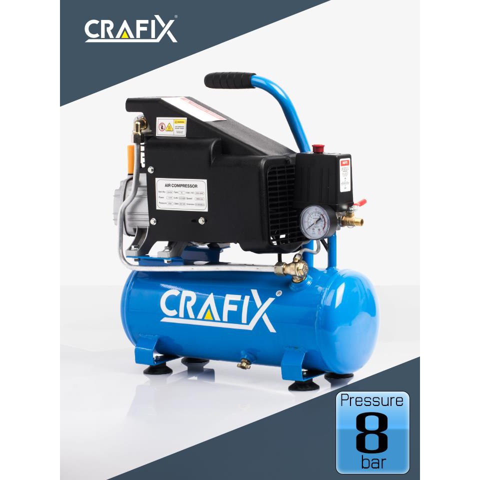 CRAFIX ปั๊มลมไฟฟ้า 8 ลิตร CRAFIX Air Compressor 8L - n7jvxen9am - ThaiPick