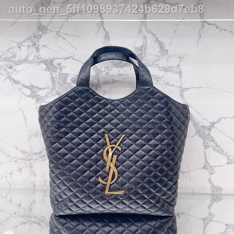 Ys Gaby quilted texture shopping bag oversized logo Womens Fashion Tote ...