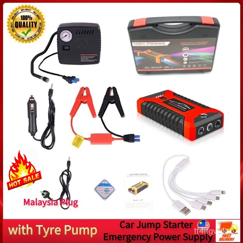 wp79 Fast Delivery99800Mah High Power Multi-function Car Jump Starter PowerBank & Universal ...