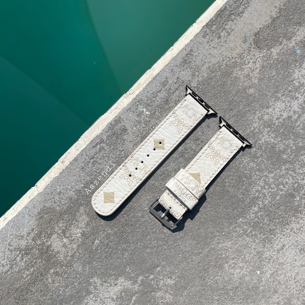 สาย Apple Watch แบรนด์เนม (MCM Gold) - aszendishopee - ThaiPick