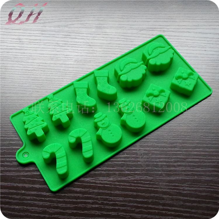 Vanker- แม่พิมพ์ซิลิโคนทําช็อคโกแลตรูปต้นคริสต์มาสตุ๊กตาหิมะ ...