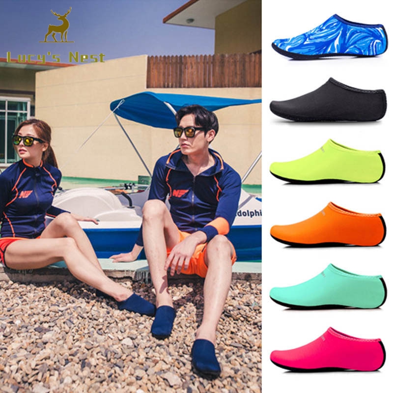 Men Women Aqua Skin Shoes Beach Water Socks Yoga Exercise Pool Swim ...
