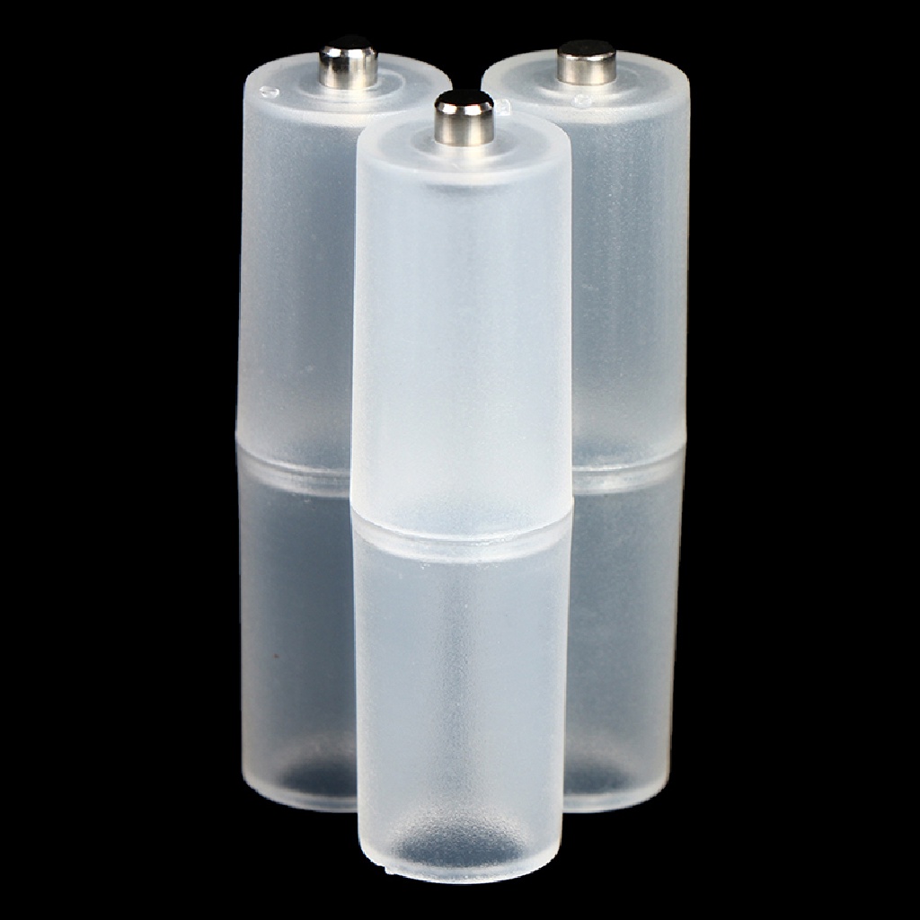 [[UTZN]] 4 Pcs AAA To AA Size Battery Case Switcher Convenient ...