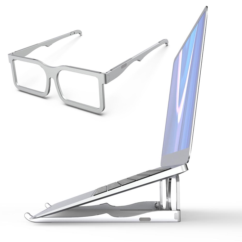Fashion Portable Laptop Stand Glasses Shaped Foldable Aluminium Alloy ...