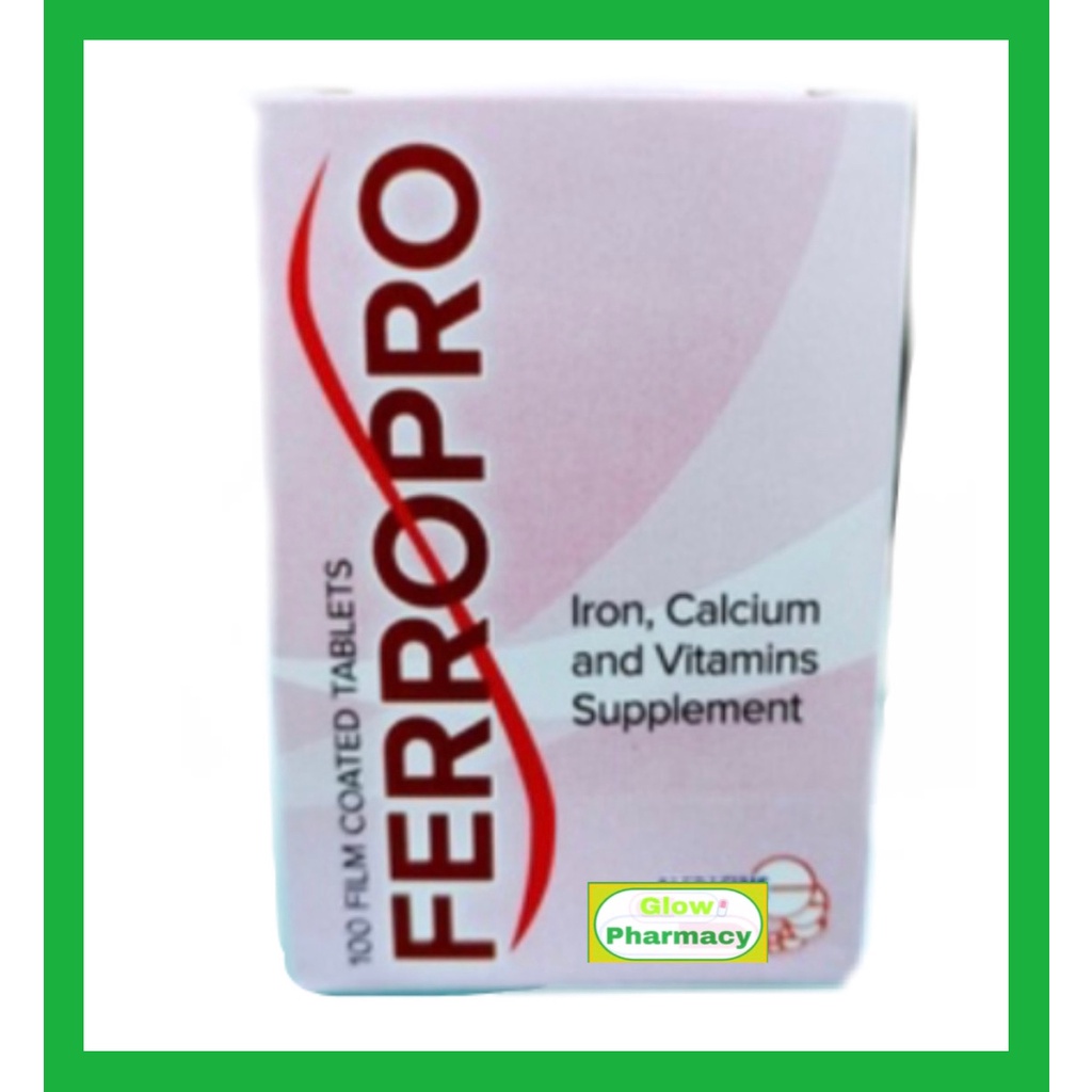 Ferropro เฟอร์โรโปร ธาตุเหล็ก 100 เม็ด หมดอายุปี 2024 - neuro_store ...