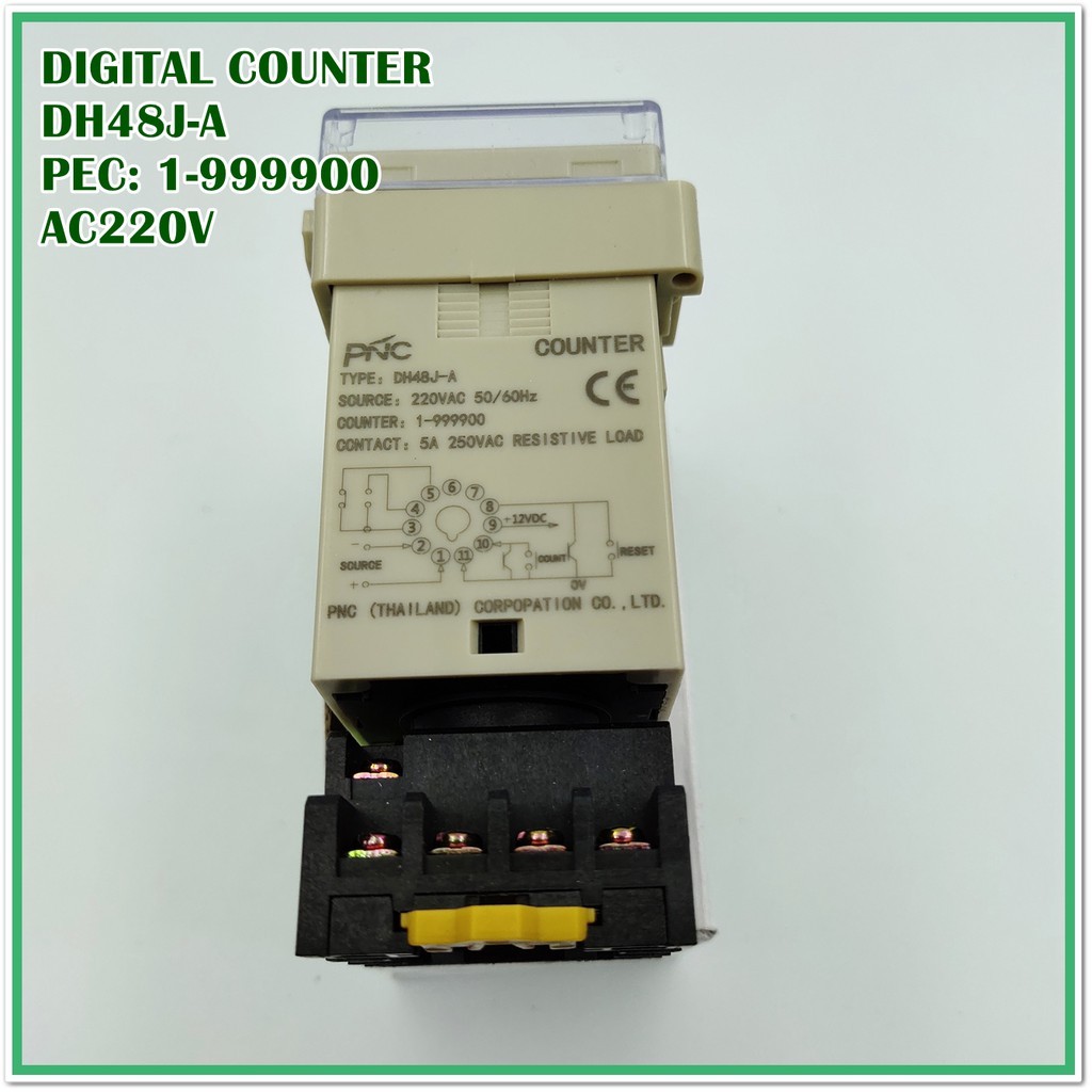 DH48J-8 (H7CN) 8ขาDH48J-A 11ขา DIGITAL COUNTER เคาท์เตอร์ดิจิตอล COUNT ...