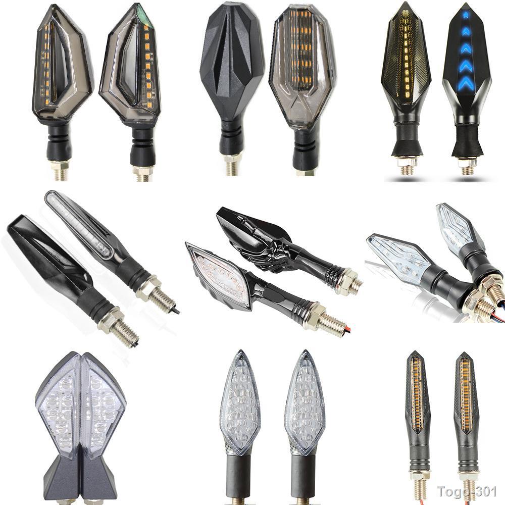 1 pair Universal 12V LED Motorcycle Turn Signal Indicators Lights lamp Motorbike Indicator ...