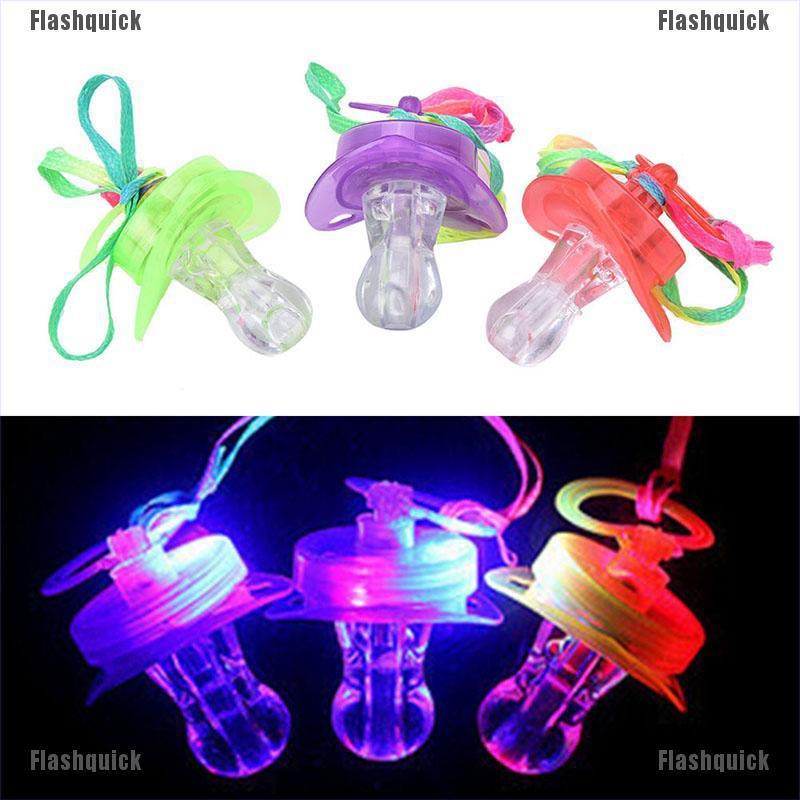 Flashquick Led Pacifier Whistle Promotion Shiny Nipple Party Festive ...