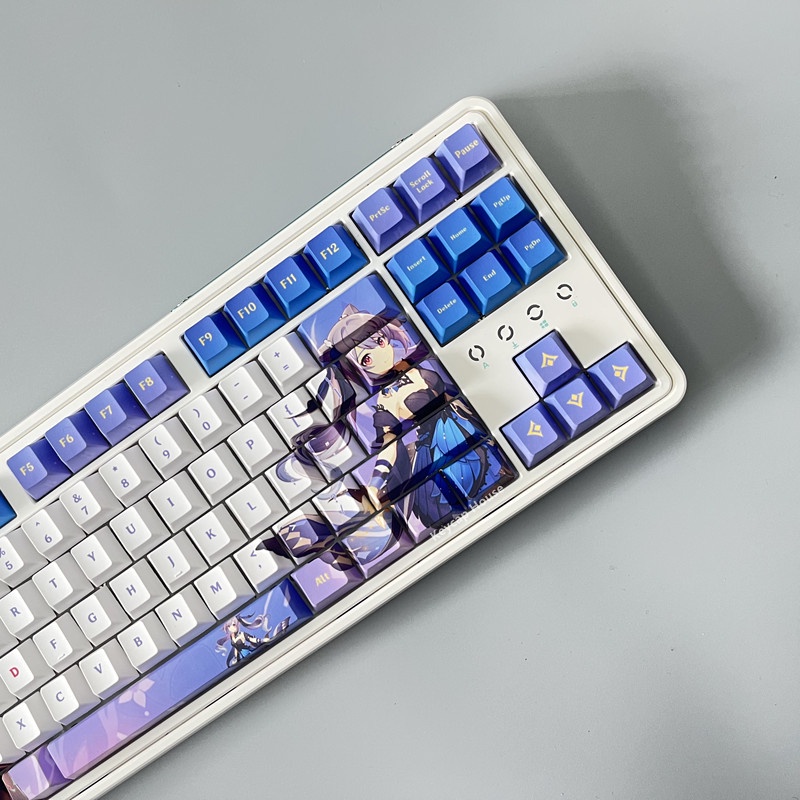 Keqing Keycap Cherry Profile Genshin Impact Theme อะนิเมะ PBT Dye Sub ...