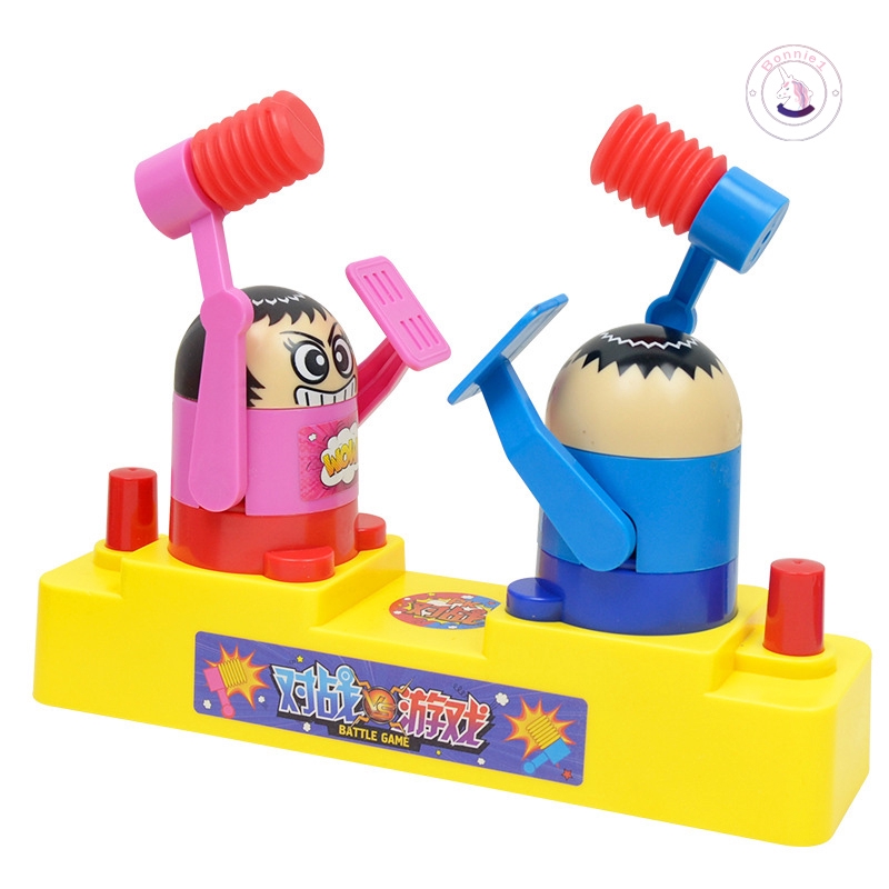 Kids Toy Against Man Hit Head Fighting Puppets Parent-Child Interaction ...