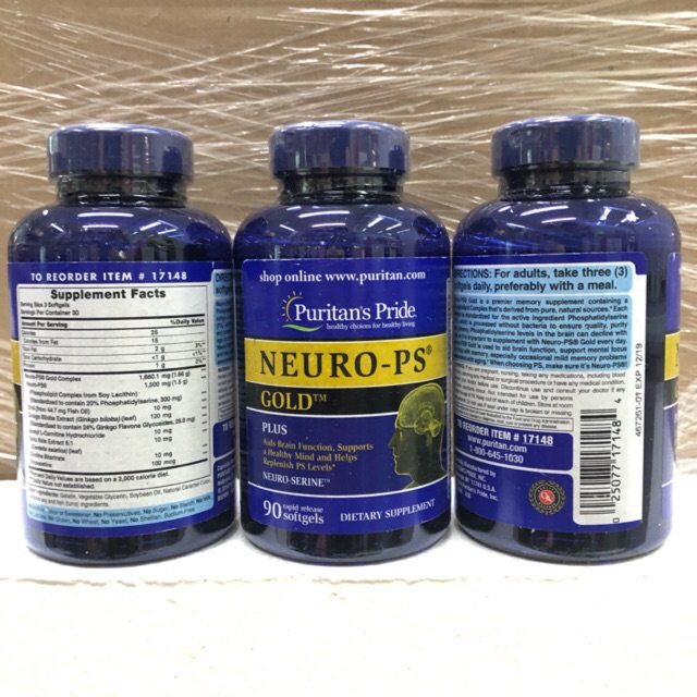 Puritan's Pride [4v Neuro-PS Gold/ DMAE/ Lecithin/ GABA ถูกสุดในไทย ...