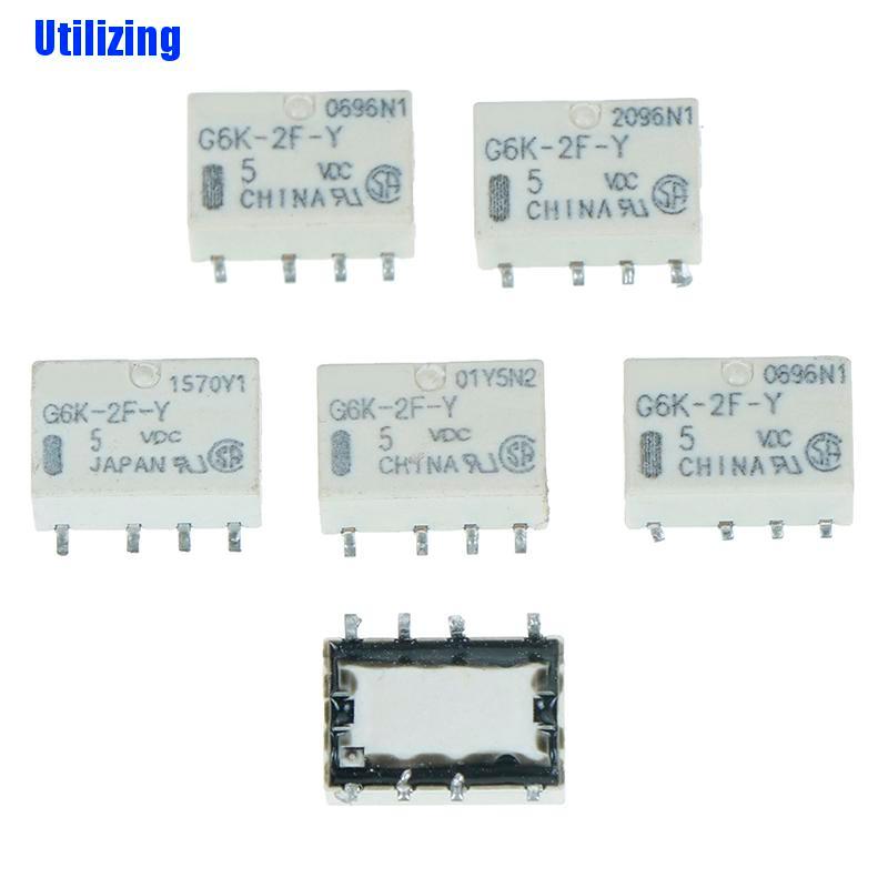 ( Utilizingo ) สัญญาณรีเลย์ 8 Pin สําหรับ Omron Relay Dc 5V Smd G6K - 2 ...