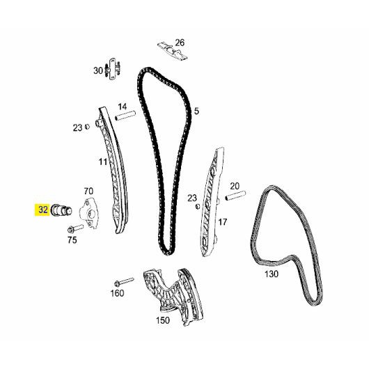 BENZแท้ โช๊คอัพโซ่ เครื่อง M271EVO รุ่น W204 W212 W207 R172 เบอร์ 271 ...