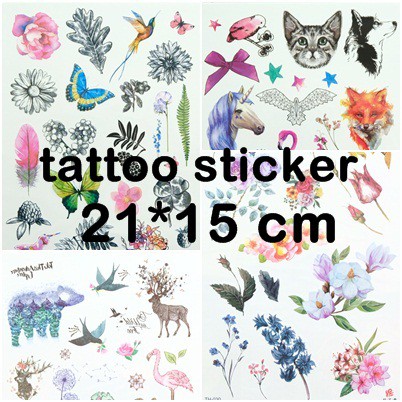 sticker tattoo รอยสักชั่วคราว | Shopee Thailand