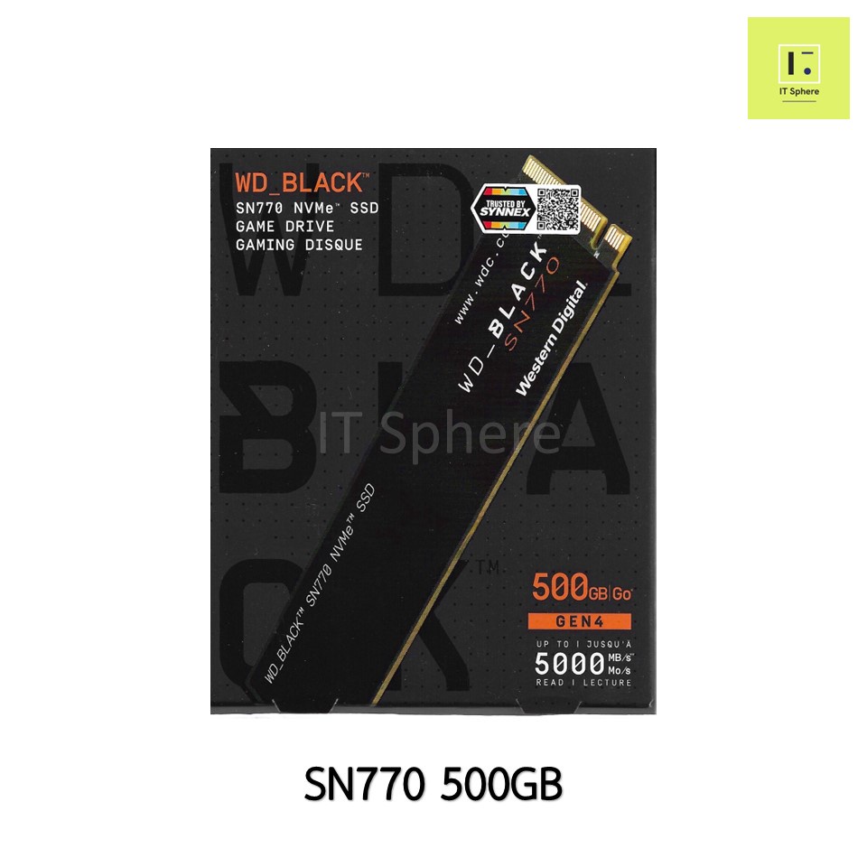 SSD M.2 WD BLACK SN770 500GB NVMe (GEN4) ของใหม่ มือ 1 - itsphere ...