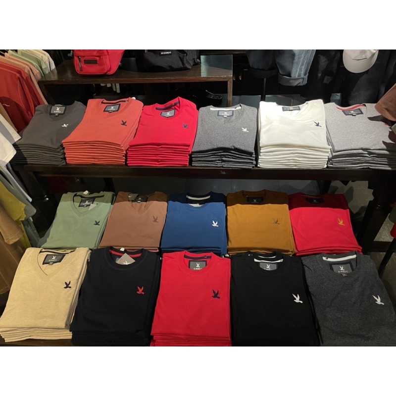 เสื้อยืดเบสิคสีพื้นแขนสั้นแบรนด์CCOOแท้รุ่นลดราคาพร้อมส่งคอกลมคลมวี ...