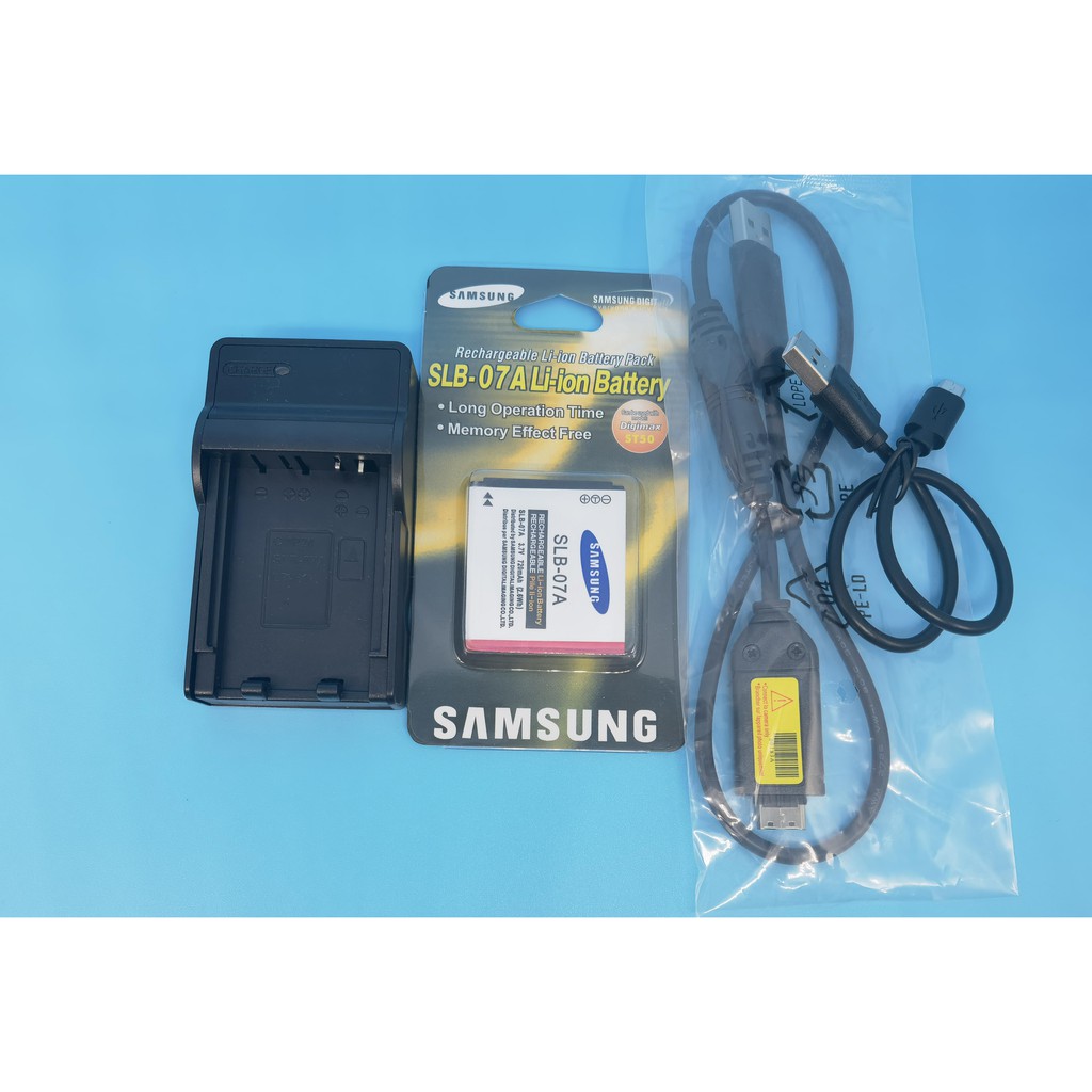 แฟชั่นSamsung ST45 ST50 ST500 ST600 PL150 กล้อง SLB-07A แบตเตอรี่ สาย ...