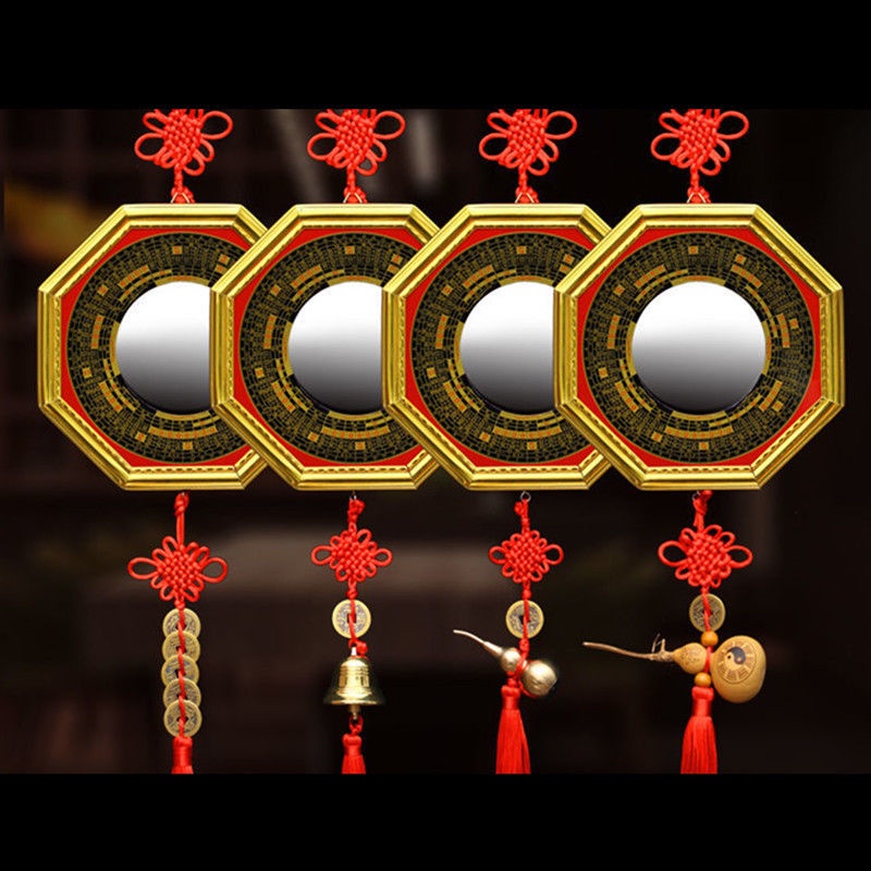 Gossip mirror home จี้ประตู Tai Chi เว้ากระจกนูน home gate Jiugong ...