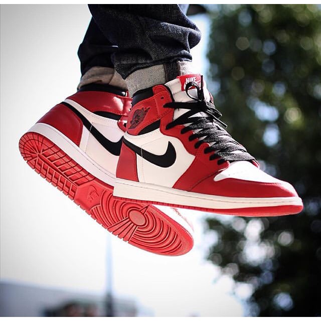 Nike Air Jordan 1 Chicago Red Shoes รองเท้าผ้าใบลําลองสําหรับผู้ชาย ...