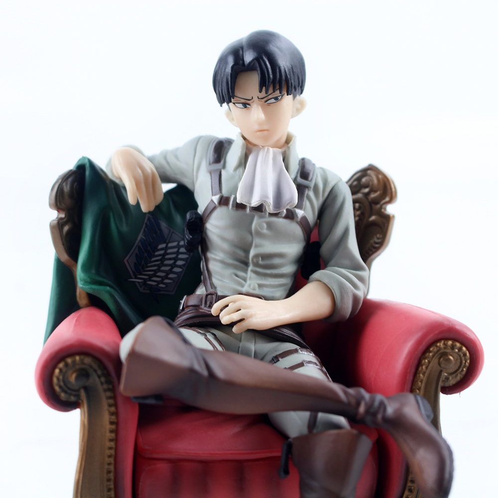 DARON 15cm Attack on Titan Doll Ornament Figurines Levi Rivaille Figure ...