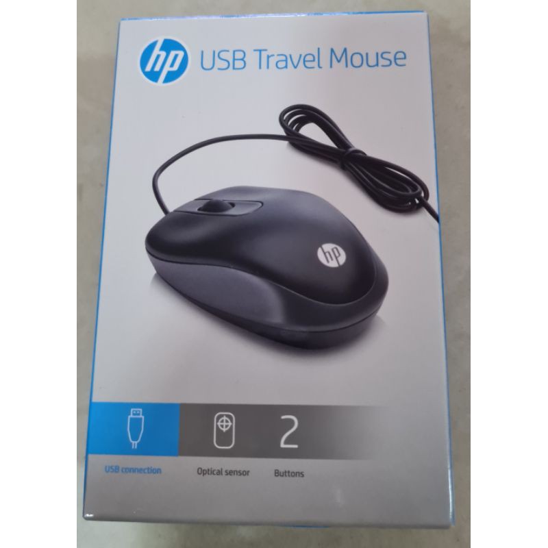 Mouse (เม้าส์) รุ่น HP USB Travel Mouse เม้าส์แบบมีสาย | Shopee Thailand