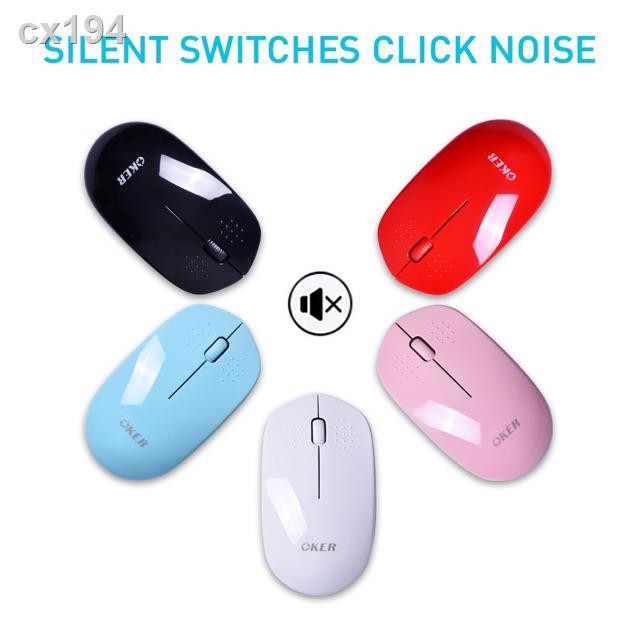 ขายดีเป็นเทน้ำเทท่า ส่งเร็ว Oker Mouse Wireless m681 Laser Silent keys ...