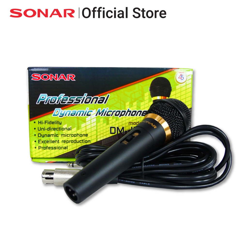 SONAR ไมโครโฟนไดนามิค ไมโครโฟน ไมค์สาย ไมโครโฟนคาราโอเกะ ไมโครโฟนอย่าง ...