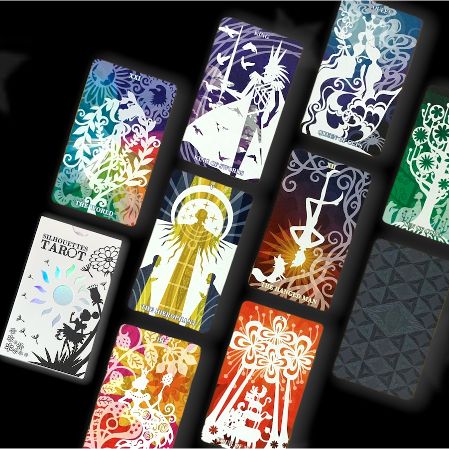 Silhouettes Tarot Negative Version Silhouette ไพ่ยิปซี ไพ่ทาโร่ ไพ่ทาโร ...