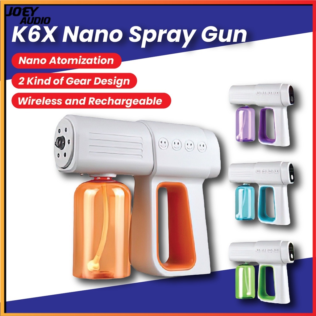 Nano Spray Gun K6X Atomization Disinfection Gun wireless household ...