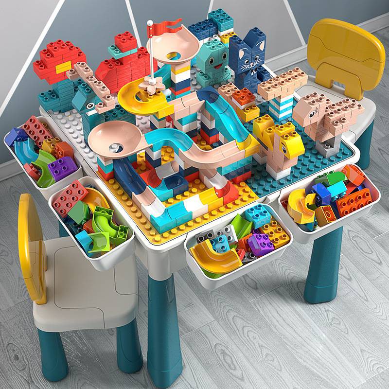 Compatible high-graved wooden table children multi-function puzzle ...